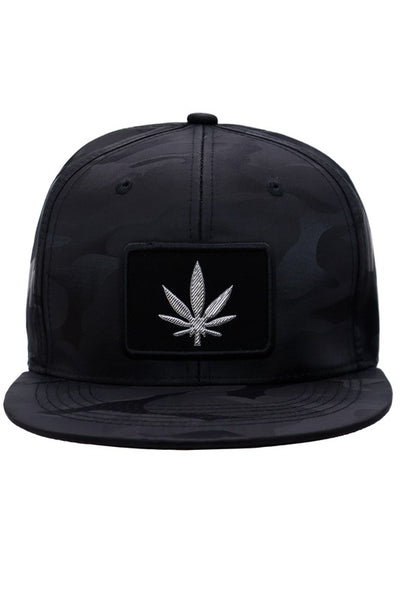 Metallic Marijuana MJ Cannabis Leaf Patch Camo Snapback – Concept Apparel