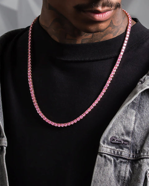 5mm, 24" Pink Tennis Chain – Concept Apparel