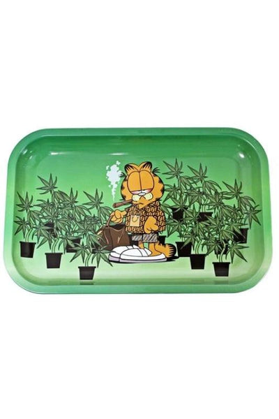 Garfield Smoking Rolling Tray Green – Concept Apparel