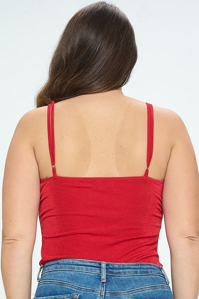 Notched V-Cut Tank Bodysuit – Concept Apparel